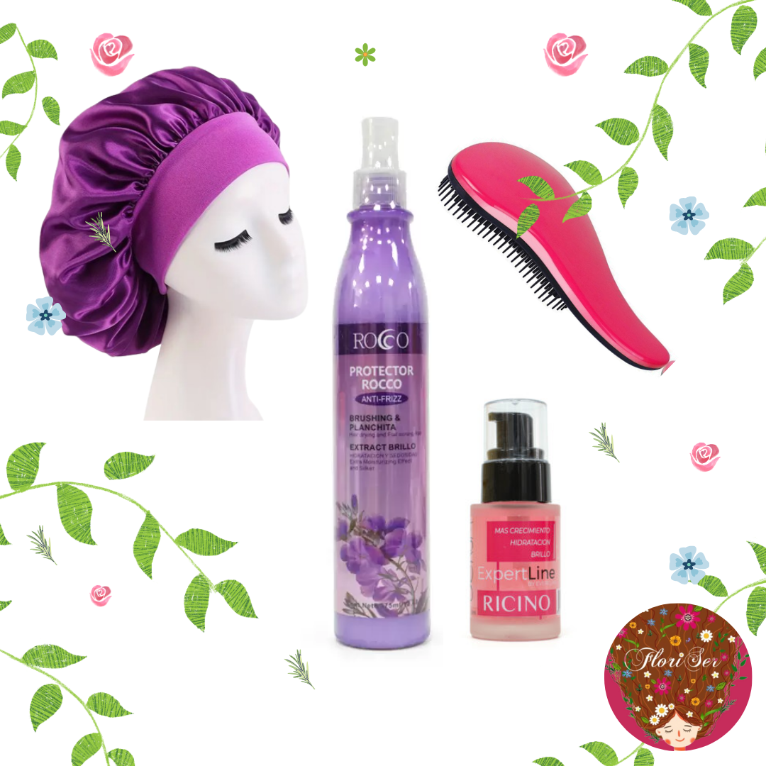 Pack Antifrizz, Hidratación y Brillo FloriSer – FloriSer – Cuidado Capilar